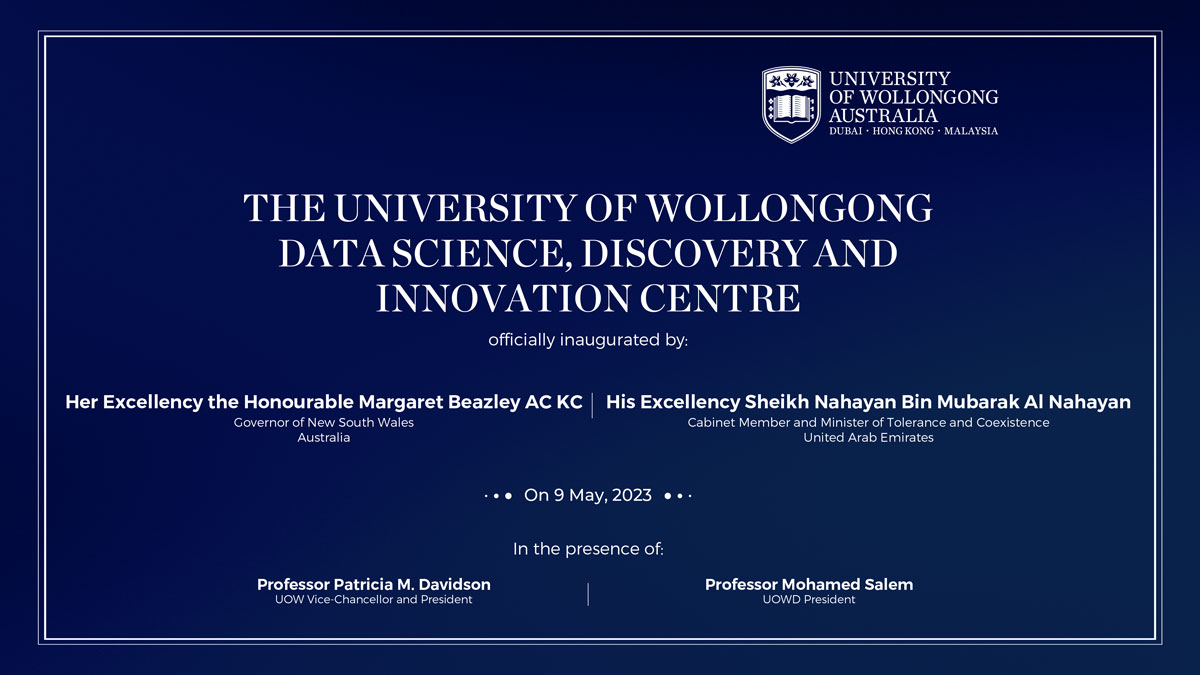 University of Wollongong Data Science, Discovery and Innovation Centre